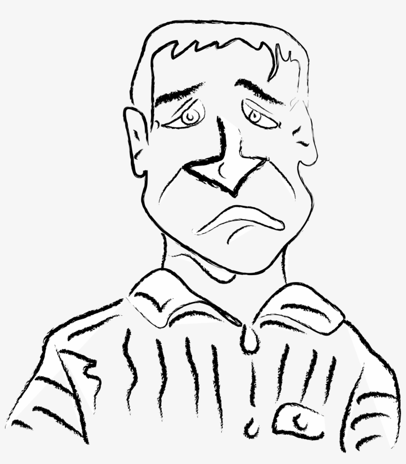 This Free Icons Png Design Of Freehand Sad Man PNG Image | Transparent ...