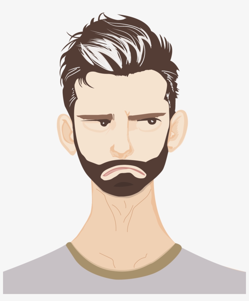 Angry Sad Man - Illustration PNG Image | Transparent PNG Free Download ...