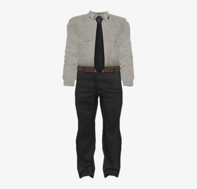 Dead Rising Suit With White Dress Shirt, Black Tie, PNG Image ...