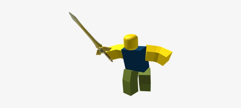 Download Noob Attack- Golden Sword Gladiator - Roblox Noob With Sword ...