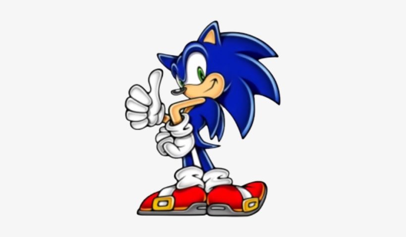 Sonic With Thumbs Up Psd5835 - Sonic Advance Sonic PNG Image ...