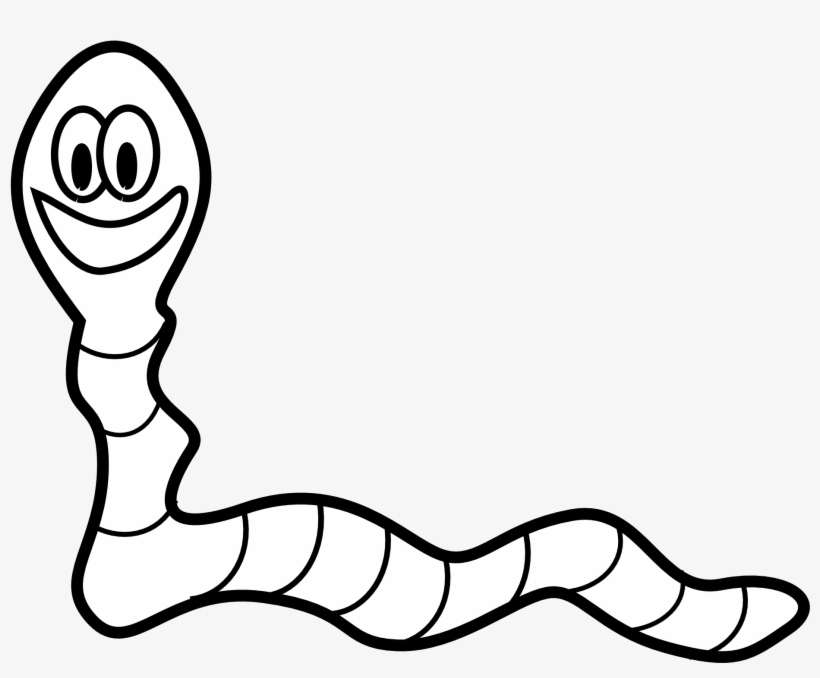 Worm Drawing At Getdrawings - Black And White Worm Clipart PNG Image ...