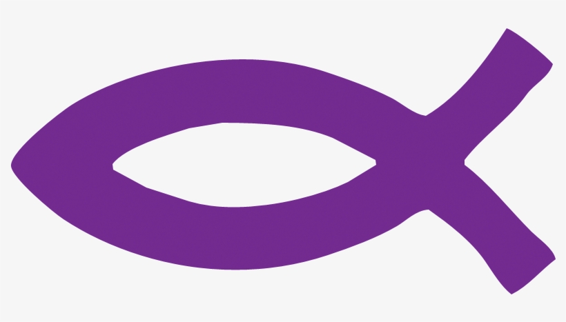 Jesus Fish Png - Purple Christian Fish Symbol PNG Image | Transparent ...