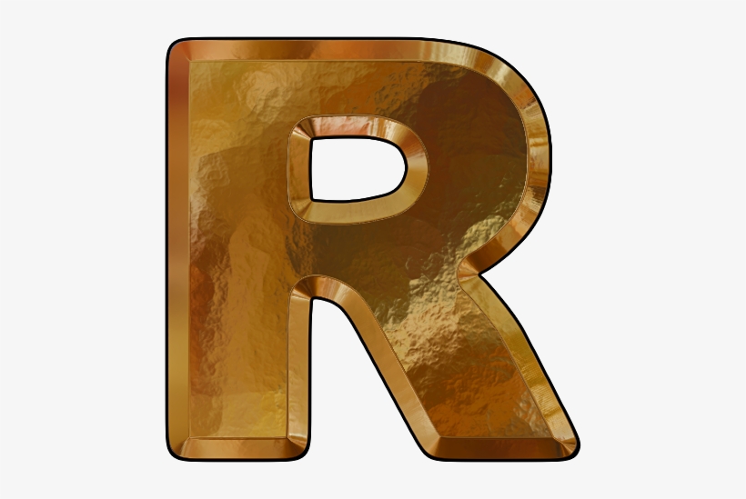 Letter R Golden Leaf PNG Image | Transparent PNG Free Download on SeekPNG