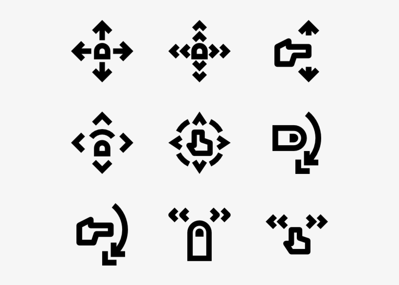 Touch Gestures - Icon PNG Image | Transparent PNG Free Download on SeekPNG