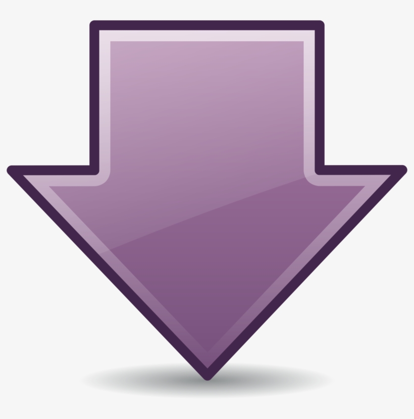 Arrow Computer Icons Pointer Button Red - Seta Para Baixo Roxa PNG ...