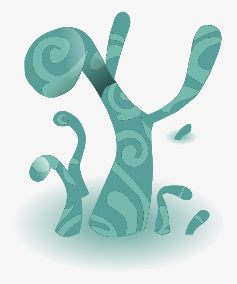 Alien, Tree, Plant, Strange, Space, Weird - Alien Tree Vector PNG Image ...