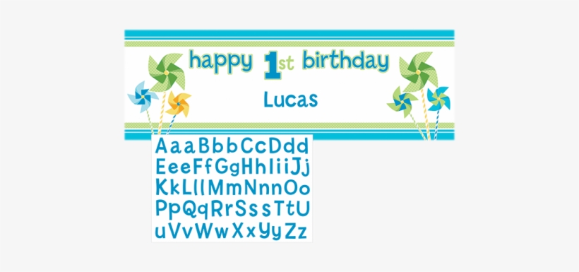 Download Partylicious Turning One Boy Party Banner - Turning One Girls ...