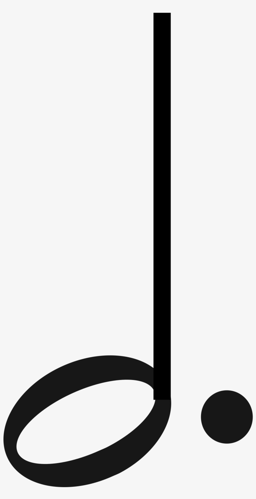 Download Vector Black And White Dot Clipart Dotted - Dotted Half Note ...