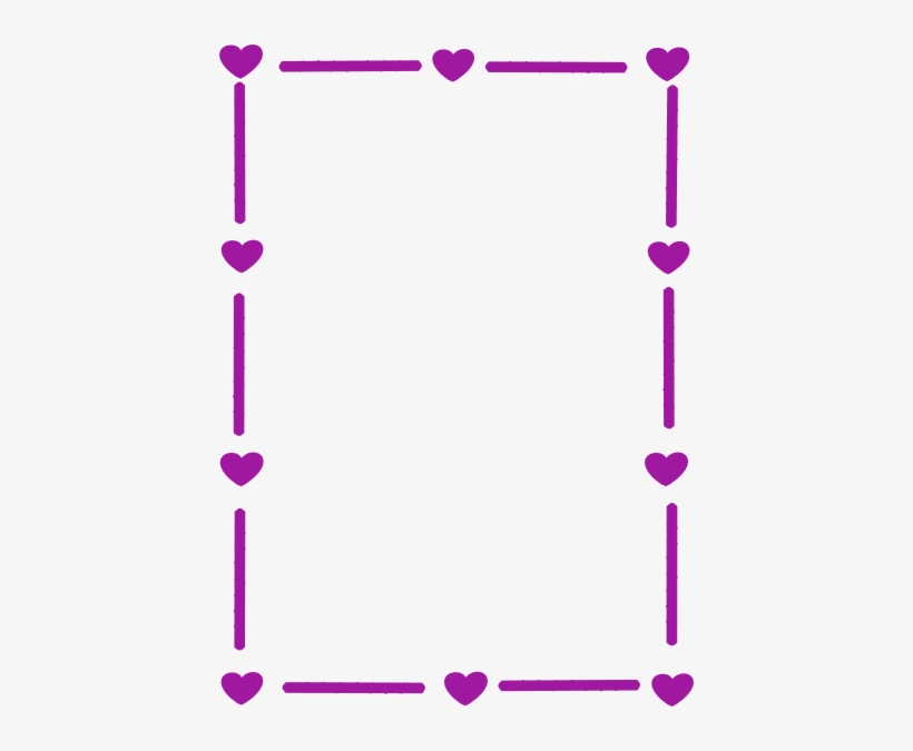 Purple Heart Border Clipart Png For Web PNG Image | Transparent PNG ...