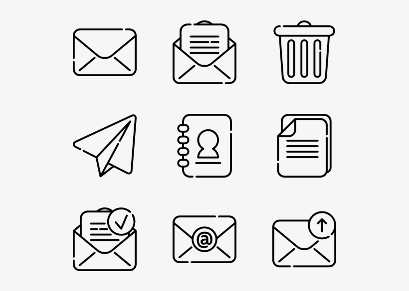Download Email - White Icons Png | Transparent PNG Download | SeekPNG