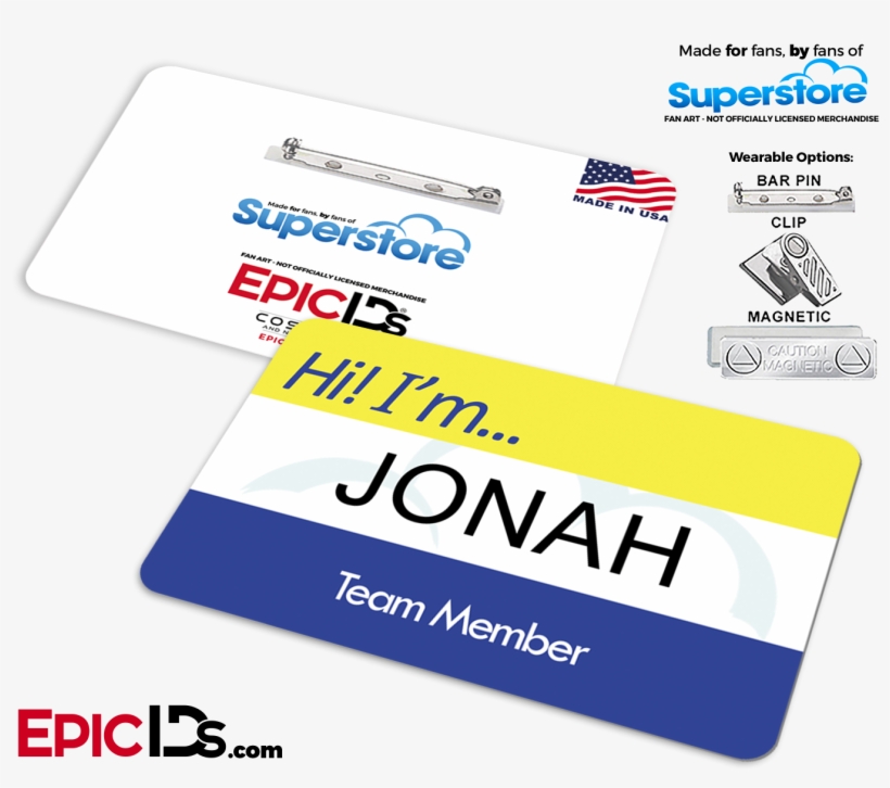Download Employee Name Badge 'superstore' Wearable Id - Mr Robot ...
