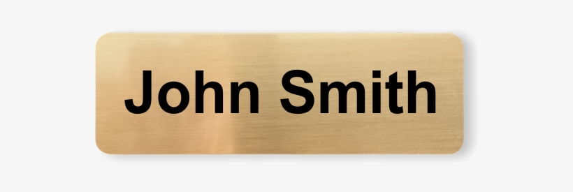 Download Name Badge 3in X 1in Rectangle Gold Aluminum - Name Tag Pin ...