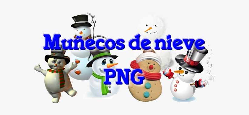 60 Muñecos De Nieve, Con Fondo Transparente Para Usar - Cartoon ...