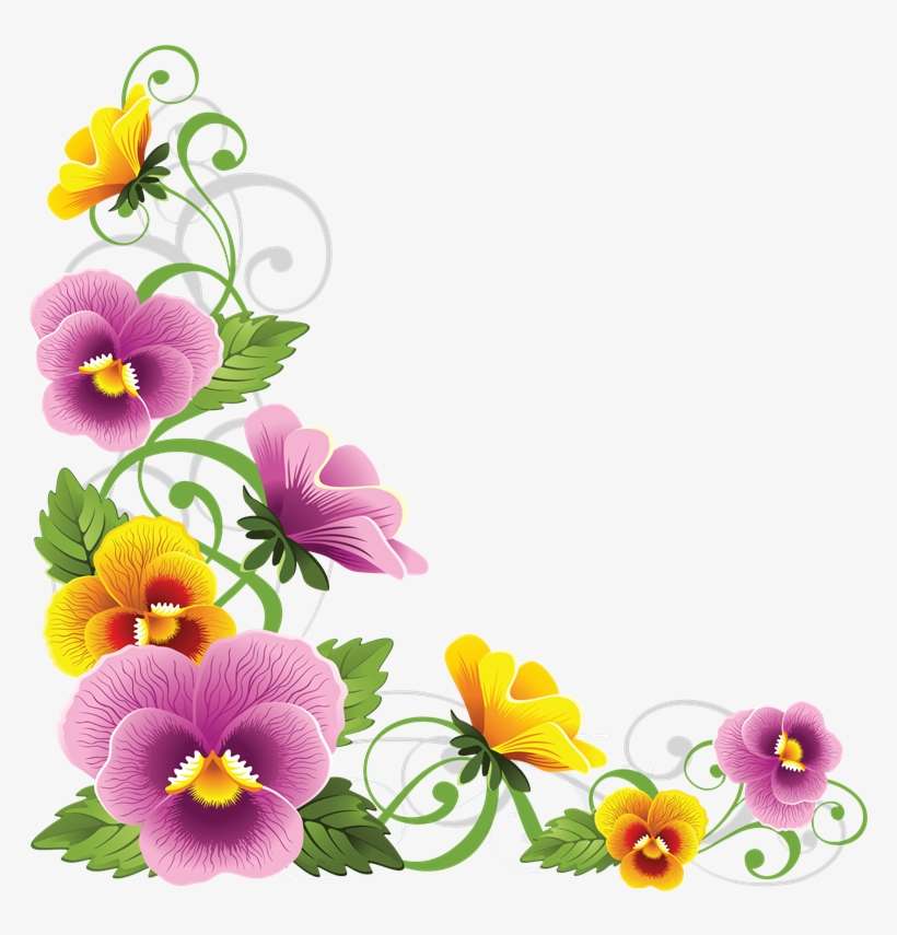 Corner Flower Vector Png | Best Flower Site
