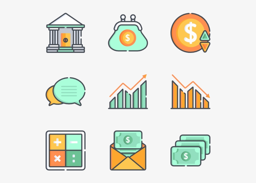Banking 50 Icons - Cartoon PNG Image | Transparent PNG Free Download on ...
