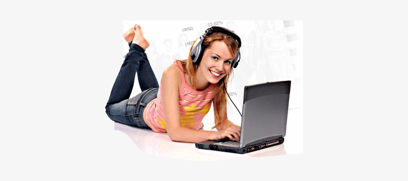 Chica-computadora - Girls With Laptops PNG Image | Transparent PNG Free ...
