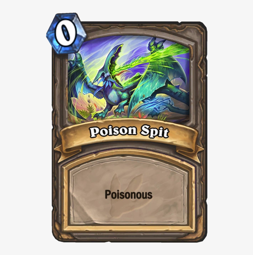 Poison Spit Card - Hearthstone Beneath The Grounds PNG Image ...
