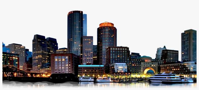 Download Cityscape At Night Png Graphic Library Library - Boston ...