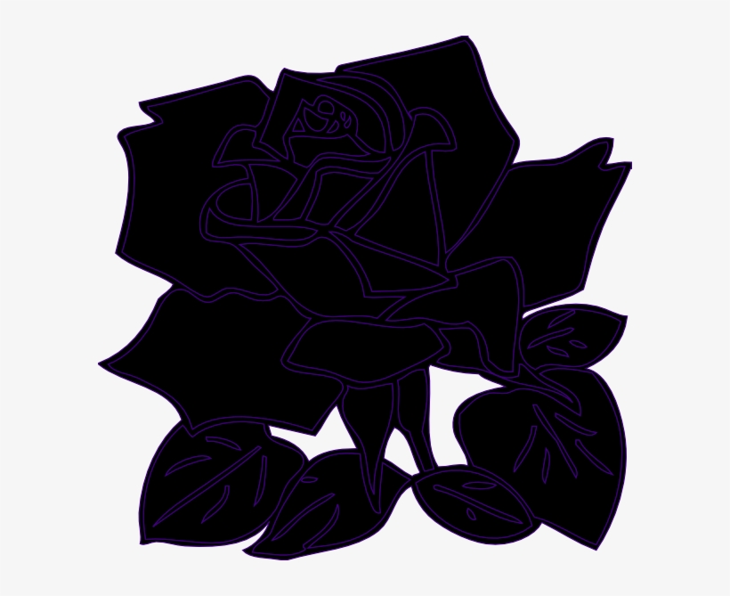 Black Rose Clip Art - Black Rose Clip Art Transparent PNG Image ...