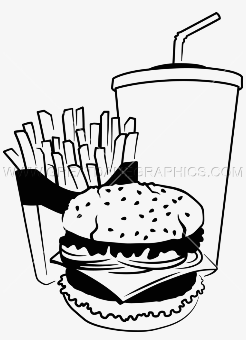 Fast Food Drawing At Getdrawings - Drawing Of Junk Food PNG Image ...
