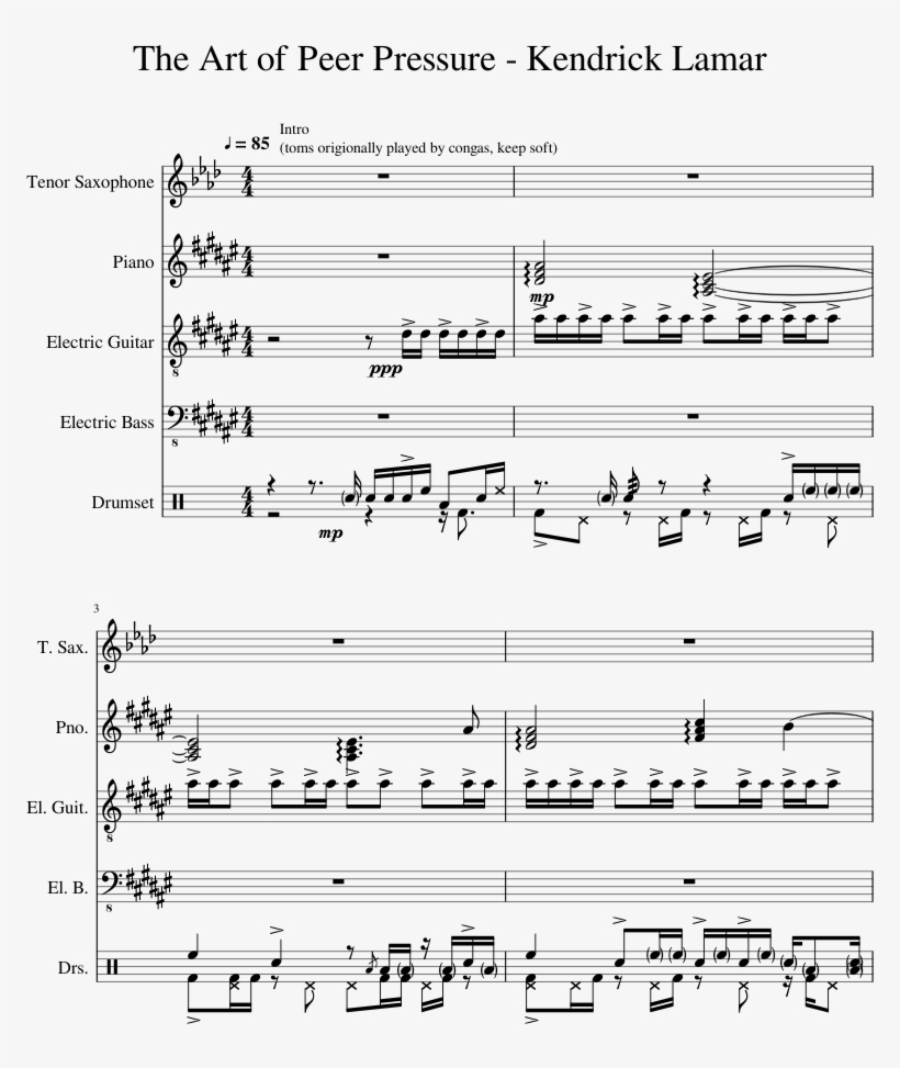 The Art Of Peer Pressure - Musical Note PNG Image | Transparent PNG ...