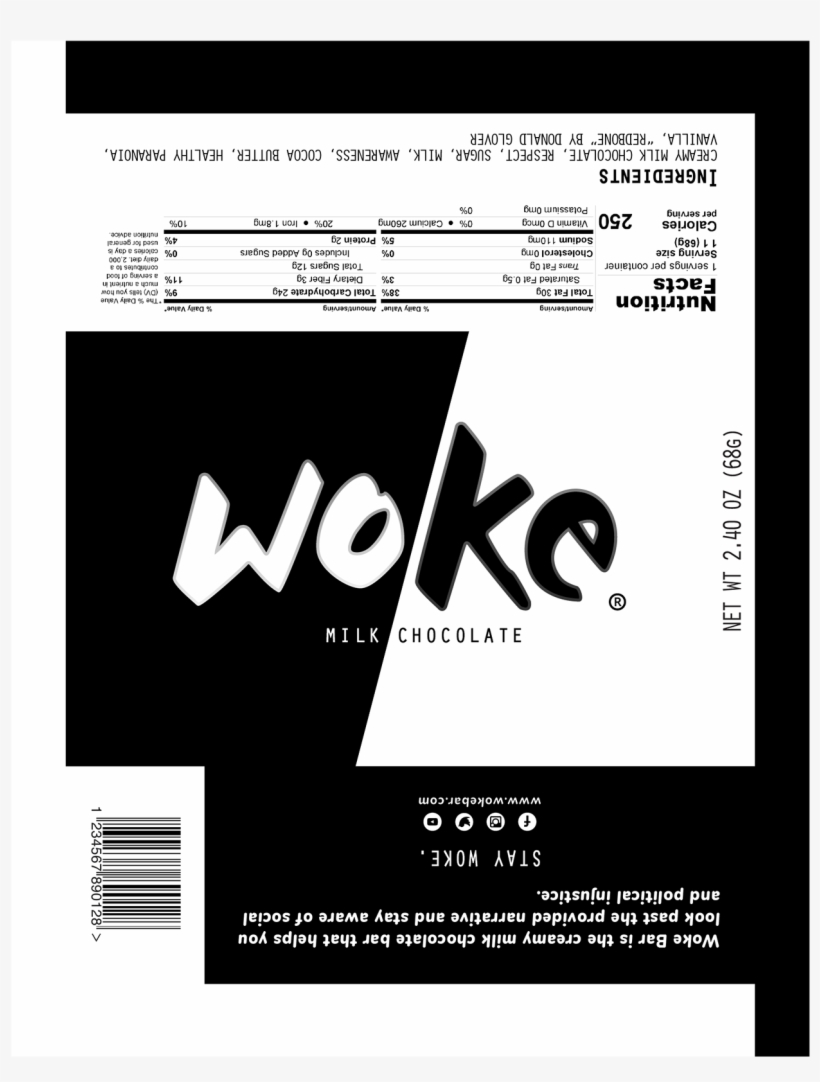 I Decided To Make A "woke" Chocolate Bar - Woke PNG Image | Transparent ...