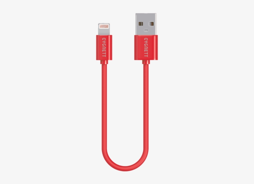 Cygnett Lightning Charge & Sync Cable 10cm Round Red - Cygnett ...