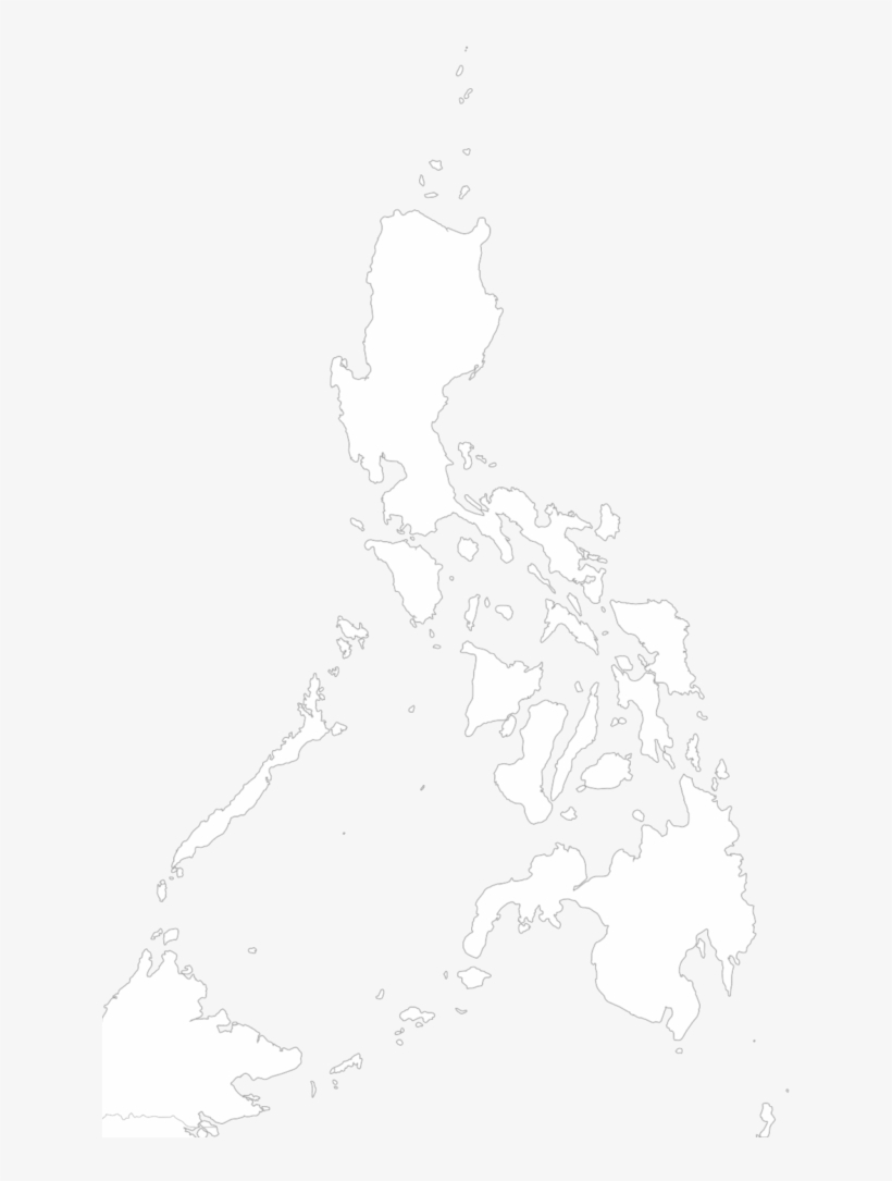 Download Large Philippines Blank Map With Borders And Coasts - Map Of ...