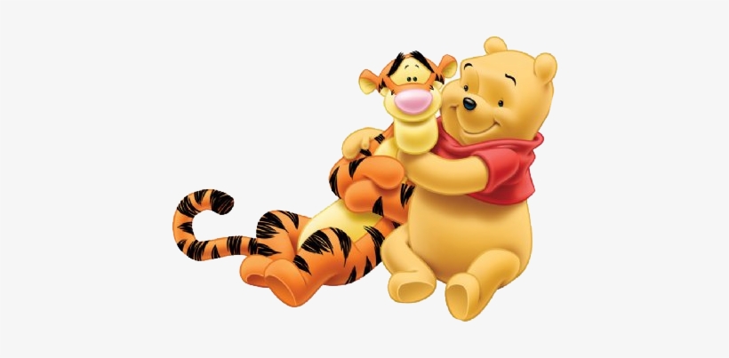 Tigger Transparent Hugging - Pooh And Tigger Hug PNG Image ...
