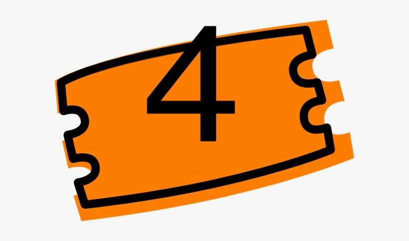4 Ticket Clip Art - 4 Tickets Clip Art PNG Image | Transparent PNG Free ...