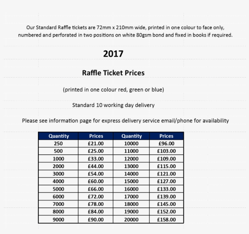 Raffle Ticket Price Fieldstationco Price Of Raffle - Raffle Ticket ...