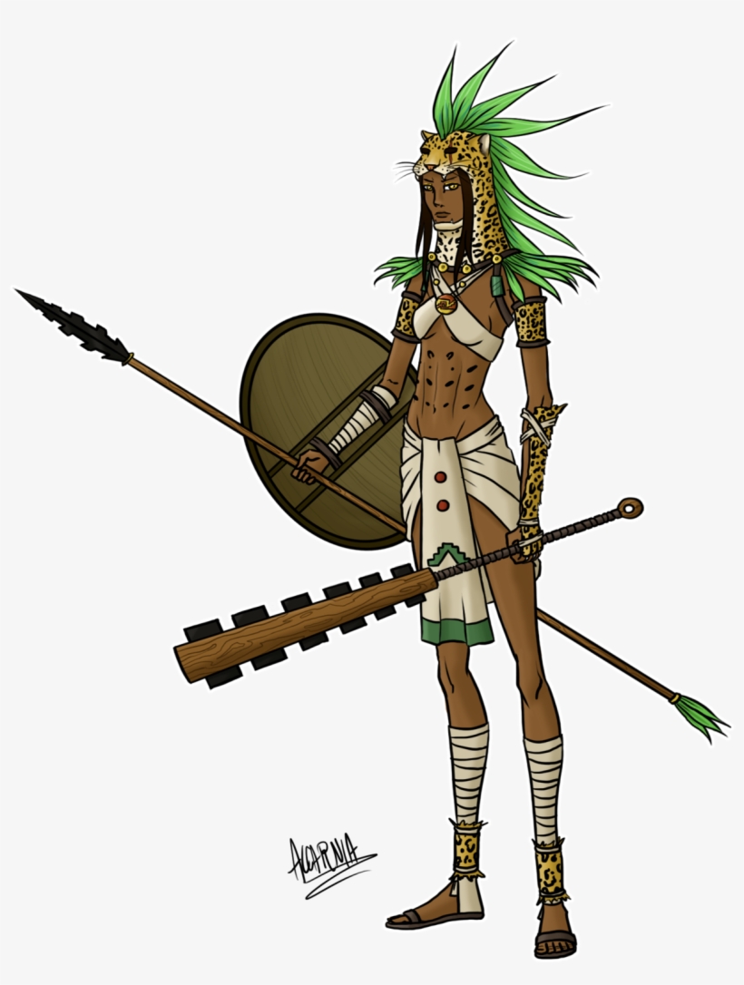 Jaguar Aztec Warrior By Alcarnia On Deviantart - Aztec Warrior Png PNG ...