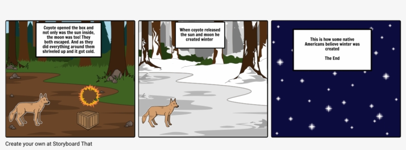 Coyote Steals The Sun And Moon Pt - Cartoon PNG Image | Transparent PNG ...