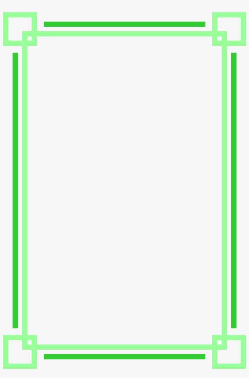 Download Green Frame Png Photo - Cover Page Design For Assignment ...