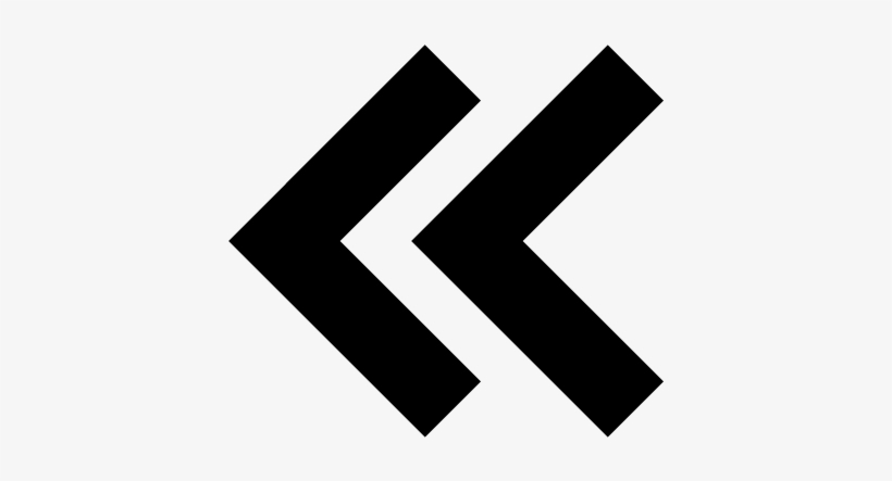 Rewind Double Arrows Angles Vector - Rewind Arrows Png PNG Image ...