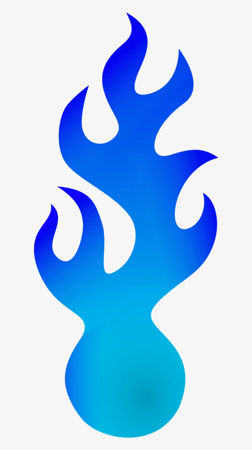 Blue Flame Cartoon