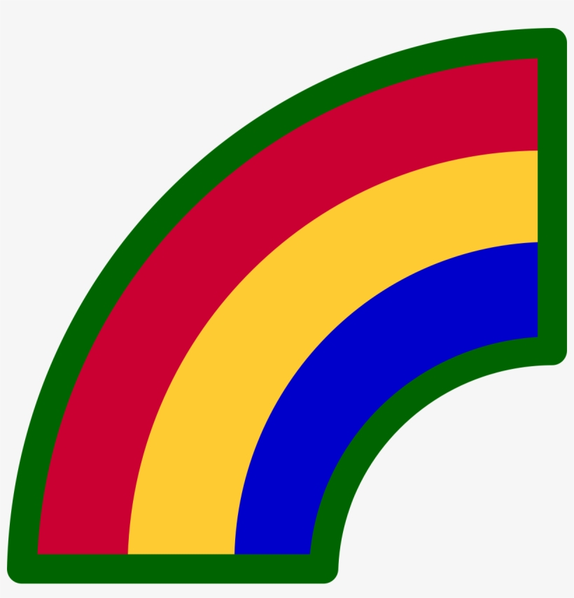 Transparent Rainbow Patch - 42nd Infantry Division PNG Image ...