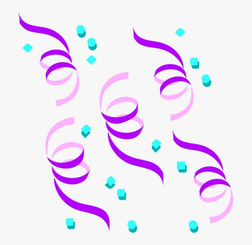 Party, Decorative, Fun, Ribbons, Swirls, Tapes, Swirl - Confetti Clip ...