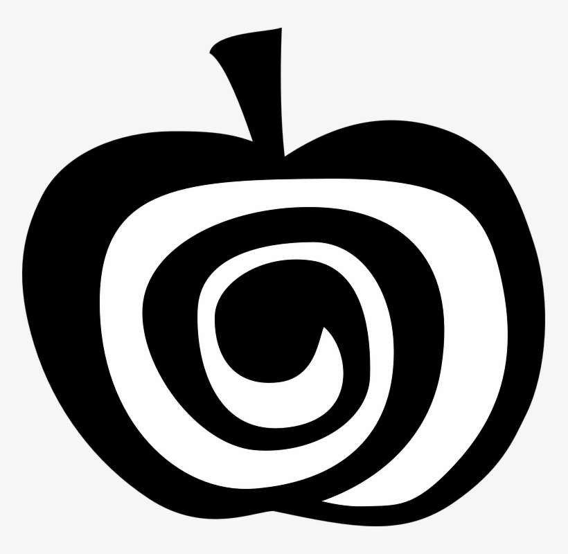 Apple Swirl Clip Art At Clker - Desain Buah Png PNG Image | Transparent ...