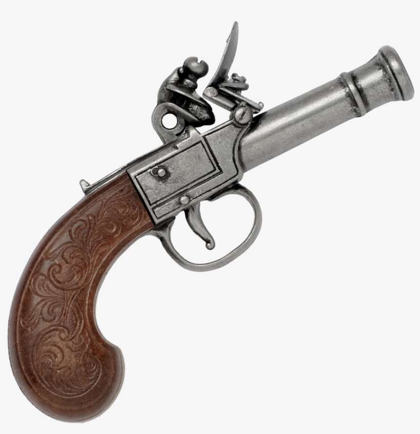 Download Flintlock Pistol Png Image Black And White - Flintlock Gun Png ...