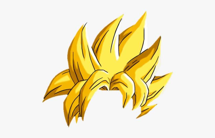 Download Saiyan Hair - Dragon Ball Hair Png | Transparent PNG Download ...