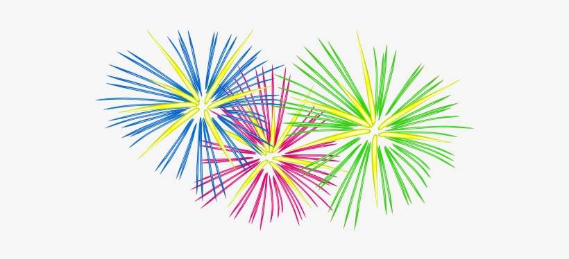 New Years Eve Fireworks Clipart With Transparent
