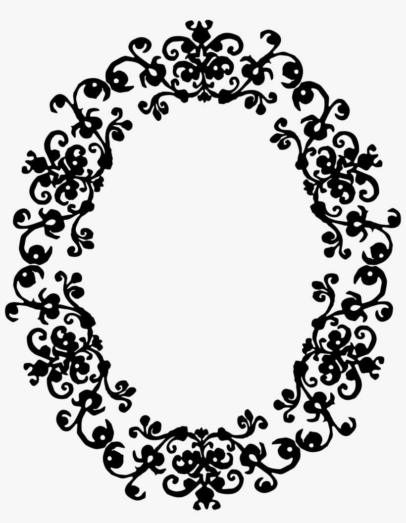 Download Black Oval Frame Png - Border Oval Png | Transparent PNG ...