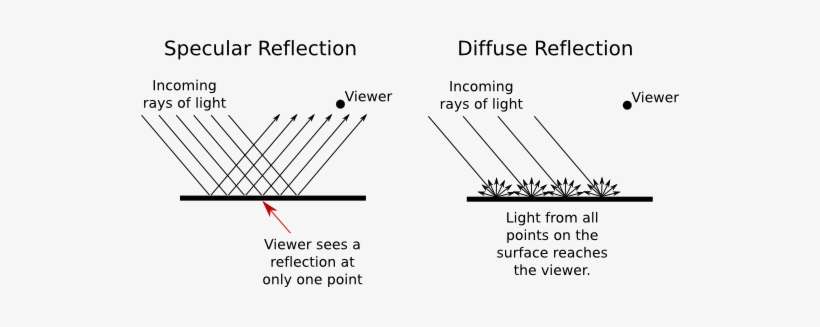 In Perfect Specular Reflection, An Incoming Ray Of - Ambient Light In ...