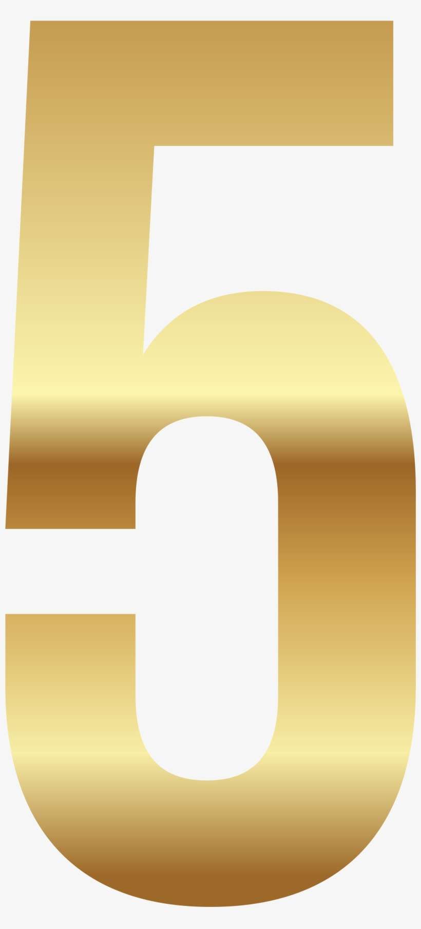 Download Gold Number Five Png | Transparent PNG Download | SeekPNG