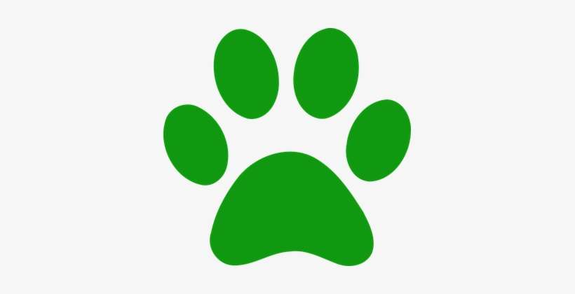 Download Paws Print Dog Green Paws Dog Dog Dog Dog - Dark Green Paw ...