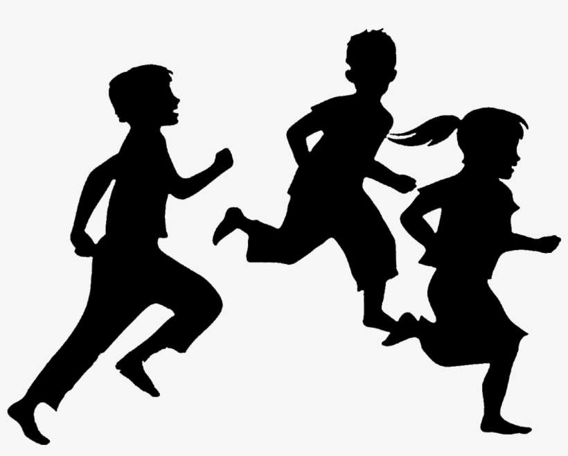 Kids Running Png - Kids Playing Silhouette PNG Image | Transparent PNG ...