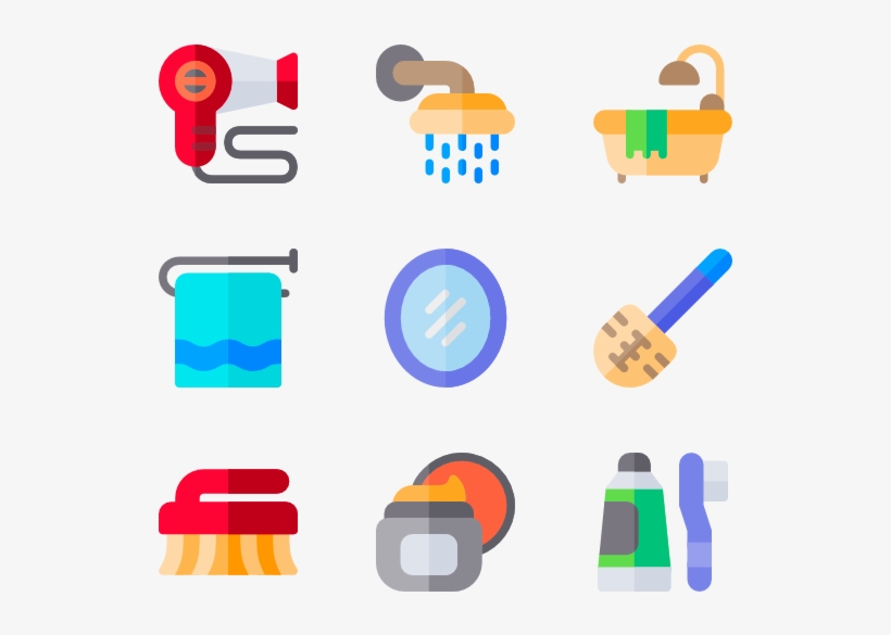 Bathroom 40 Icons - Bath Icons PNG Image | Transparent PNG Free ...