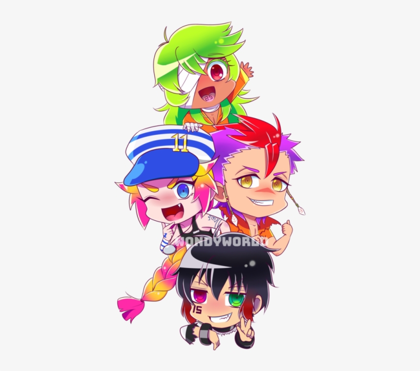 Prison With Bright Colors And Sparkles, That's What - Nanbaka Chibi PNG ...